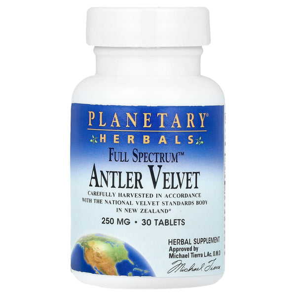 Planetary Herbals, Full Spectrum™ Antler Velvet, 500 mg, 30 Tablets (2 ...