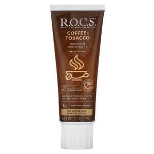 R.O.C.S., Coffee & Tobacco Toothpaste, 3.3 oz (94 g) – Supply Center USA